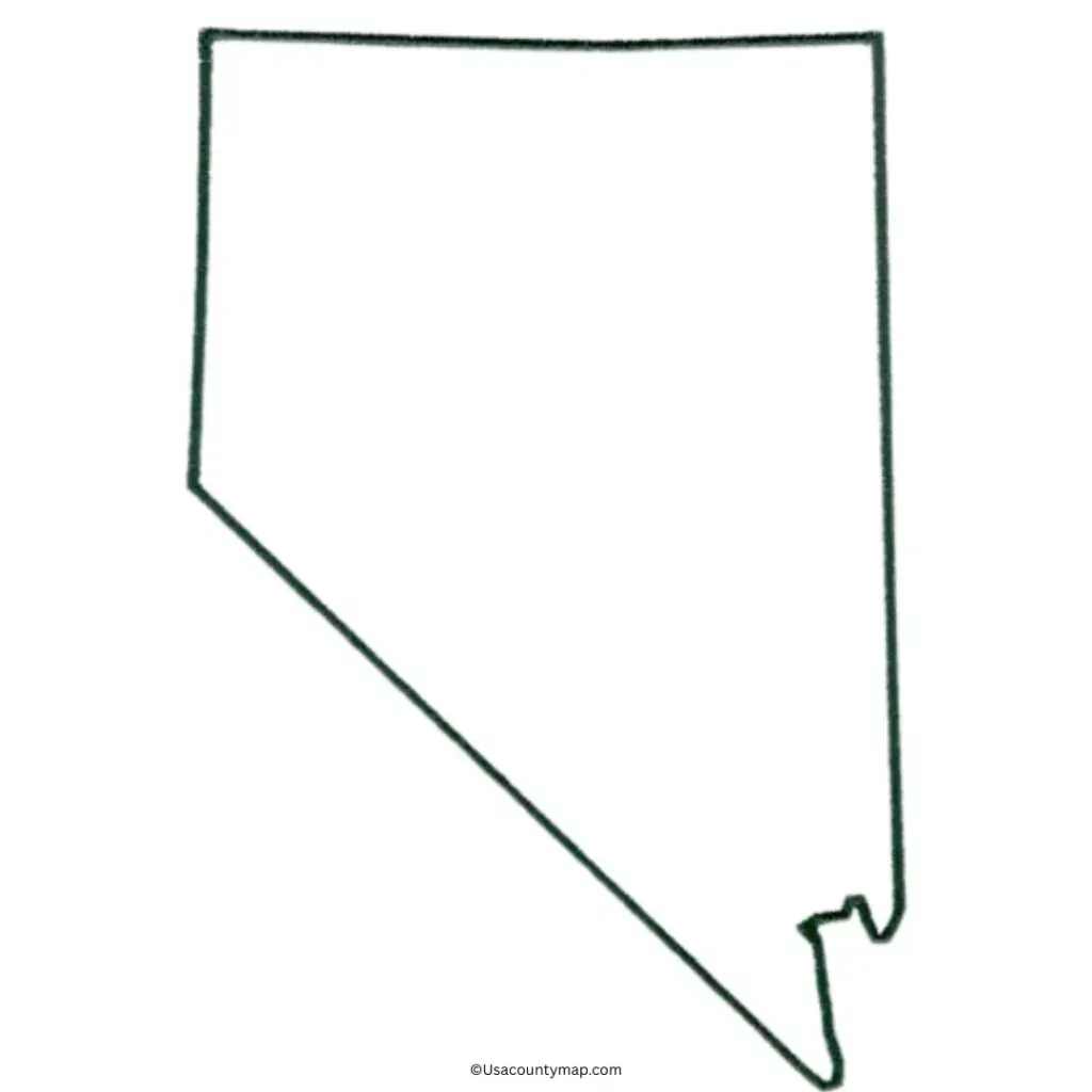 Blank Nevada Map - Clean Geographic Outline Sheet